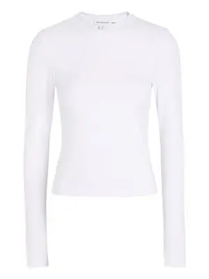 Good American Stretch-cotton T-shirt - White