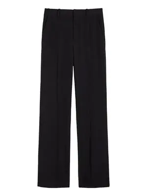 Balmain Straight-leg Wool Trousers - Black