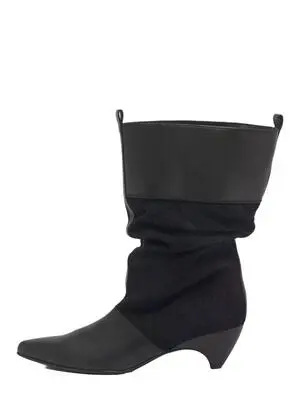 Stella McCartney Canvas Ankle Boots - Black