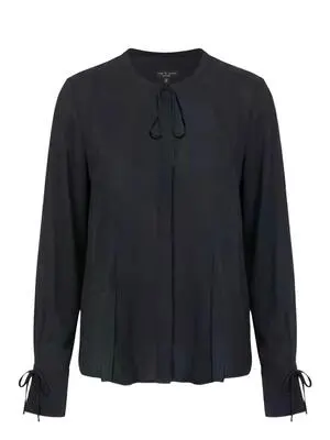 Rag & Bone Arden Pleated Blouse - Black