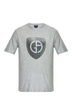 Giorgio Armani Cashmere Jersey Crew-neck T-shirt - Grey
