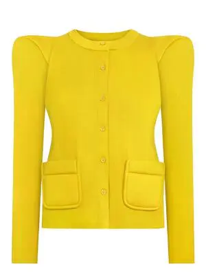 MELITTA BAUMEISTER Pocket Cardigan - Yellow