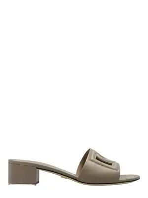Dolce & Gabbana Cutout Block-heel Sandals - Neutrals