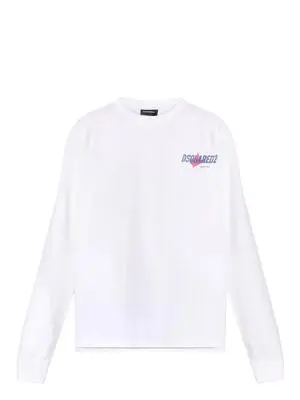 Dsquared2 Longsleeve Logo T-shirt - White