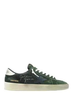 GOLDEN GOOSE Star Appliqué Stardan Sneakers - Green