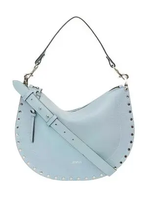 Isabel Marant Oskan Soft Zip Leather Crossbody Bag - Blue