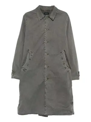 KEELING Buttoned Single-breasted Coat - Grey