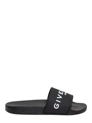 Givenchy Logo Slides - Black