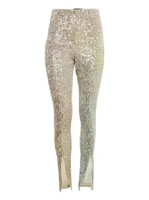 Remain Birger Christensen Sequin Slit Trousers - Neutrals