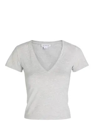 Good American Stretch-cotton T-shirt - Grey
