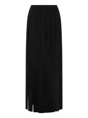 Moschino Pleated Maxi Skirt - Black