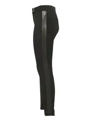 TOM FORD Leather-trim Trousers - Black