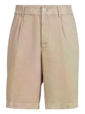 Brunello Cucinelli Garment-dyed Button-fastening Shorts - Neutrals