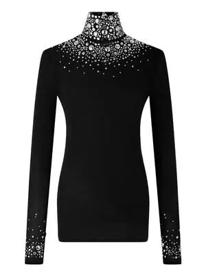 Rabanne High-neck Top - Black