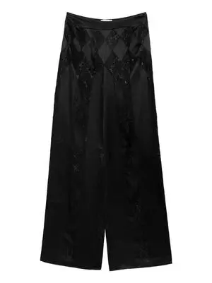 BOTSI Lace Panel Trousers - Black