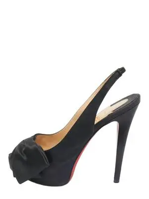 CHRISTIAN LOUBOUTIN Bow-detail Slingback Pumps - Black