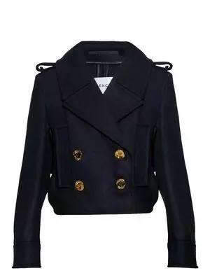 Givenchy Wool Jacket With Gold-tone Buttons - Blue