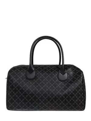 BY MALENE BIRGER Lullu Small Patterned Top Handle Tote Bag - Black