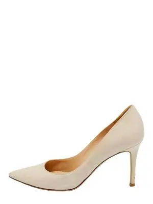 GIANVITO ROSSI Leather Stiletto Pumps - Neutrals