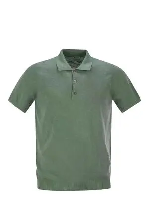 PT TORINO Button Short-sleeve Polo Shirt - Green