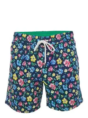 Polo Ralph Lauren Floral-print Swim Shorts - Blue