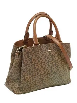 Dkny Logo-print Tote Bag - Brown