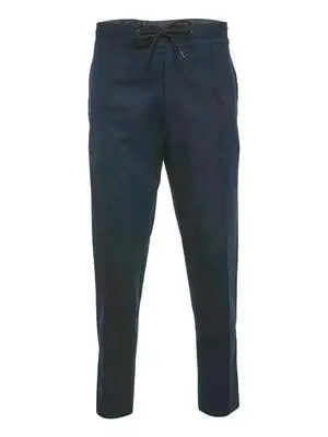 Kenzo Drawstring Wool Trousers - Blue