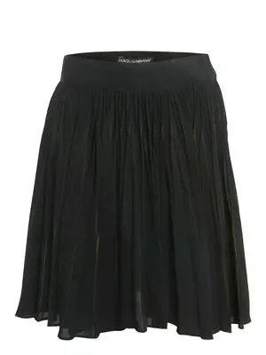 Dolce & Gabbana Pleated Mini Skirt - Black
