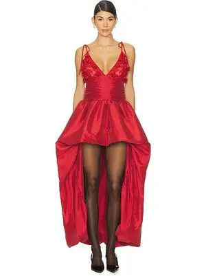For Love & Lemons Esmeralda Gown - Red