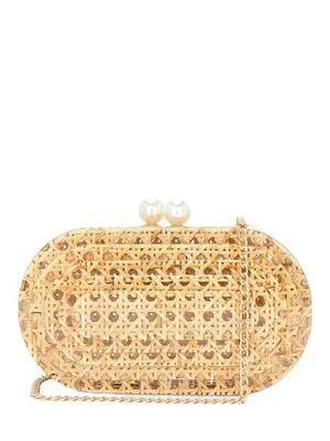 BTB LOS ANGELES Caillou Clutch - Natural