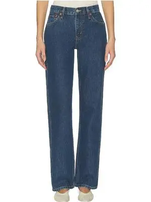 RE/DONE 90's Mid Rise Loose Jeans - Rustic Idigo
