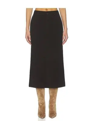 Guest In Residence Tailored Cashmere Skirt - Burnt Cocoa