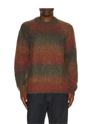 LES DEUX Brad Gradient Knit Jumper - Dark Clay Orange