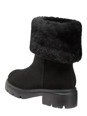 STUART WEITZMAN Hudson Shearling-lined Booties - Black