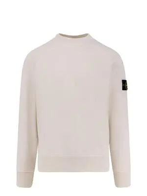 Stone Island Organic Cotton Sweatshirt - White