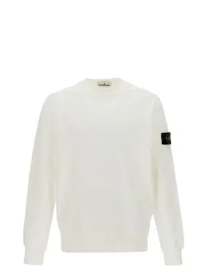 Stone Island Organic Cotton Sweatshirt - White