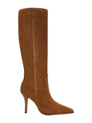 Steve Madden Wescot Knee-high Boots In Suede - Brown