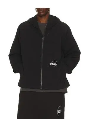BOILER ROOM Packable Windbreaker - Black
