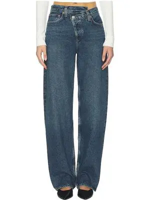 AGOLDE Arc Criss Cross Jeans - Blue