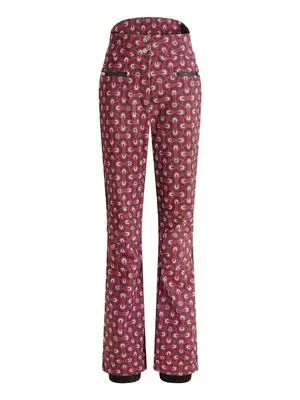 Fusalp Patterned Zip Ski Pants - Red