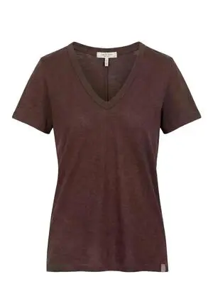Rag & Bone V-neck T-shirt - Brown