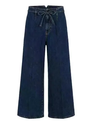 Etro Logo-embroidered Wide Leg Jeans - Blue