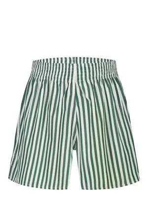 PARAMIDONNA Striped Beach Shorts - Green