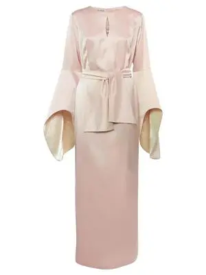 BARUNI Belted Maxi Dress - Pink