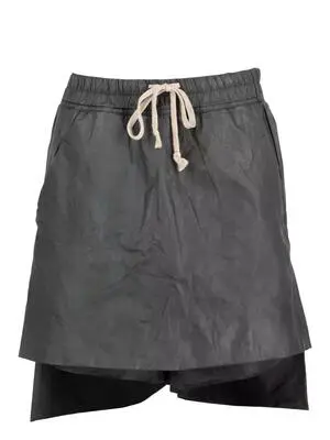 Rick Owens Side-slit Shorts - Black