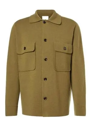 ALLUDE Wool And Cashmere Overshirt - Green
