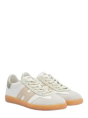 Hogan Suede Lace-up Sneakers - Beige
