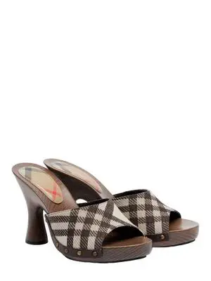 Burberry Check Sandals - Multicoloured