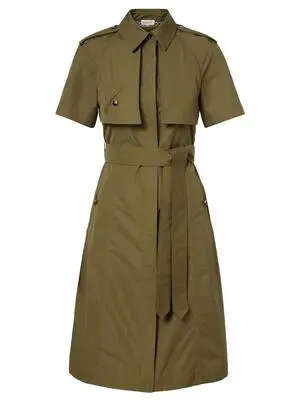 Burberry Cotton Shirt Dress - Green