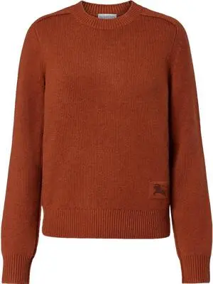 Burberry Cashmere Crewneck Sweater - Orange